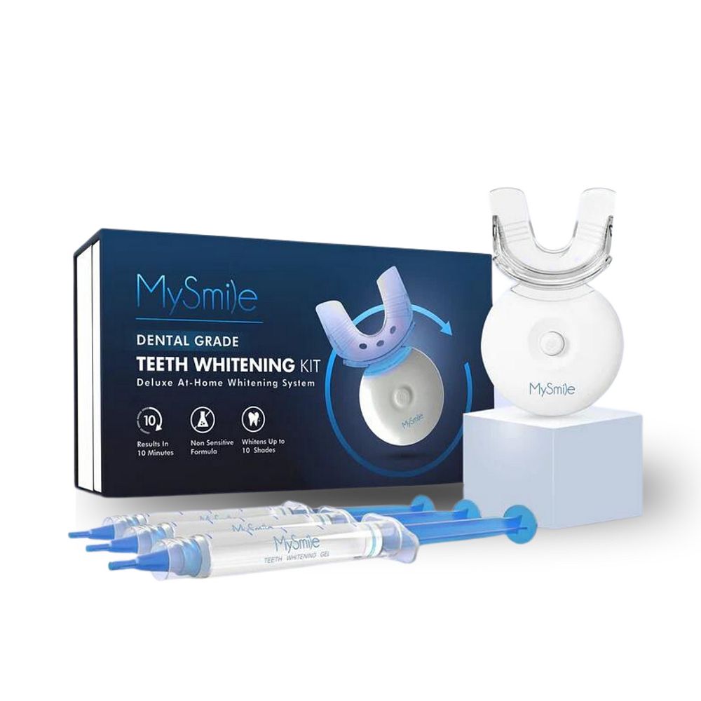 Mysmile Teeth Whitening Kit With Led Light, 10 Min Non-sensitive Fast ...
