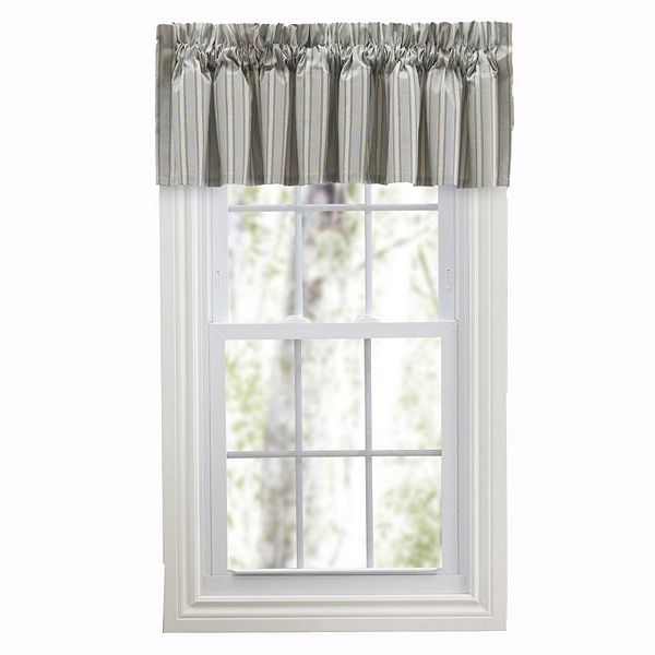 Springfield Stripe 3" Rod Pocket Tailored Valance For Windows