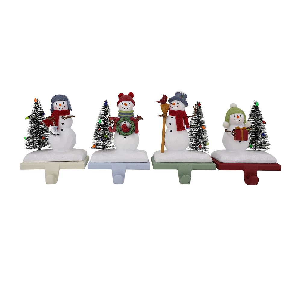 St. Nicholas Square® Snowman Stocking Holder 4-piece Set