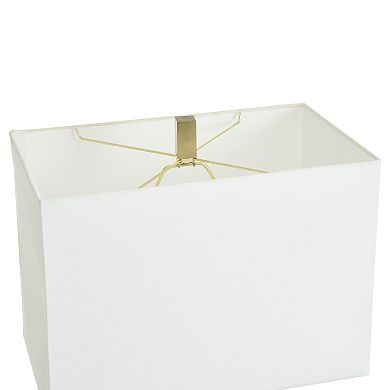 Choi Grey Table Lamp with Off-White Lamp Shade