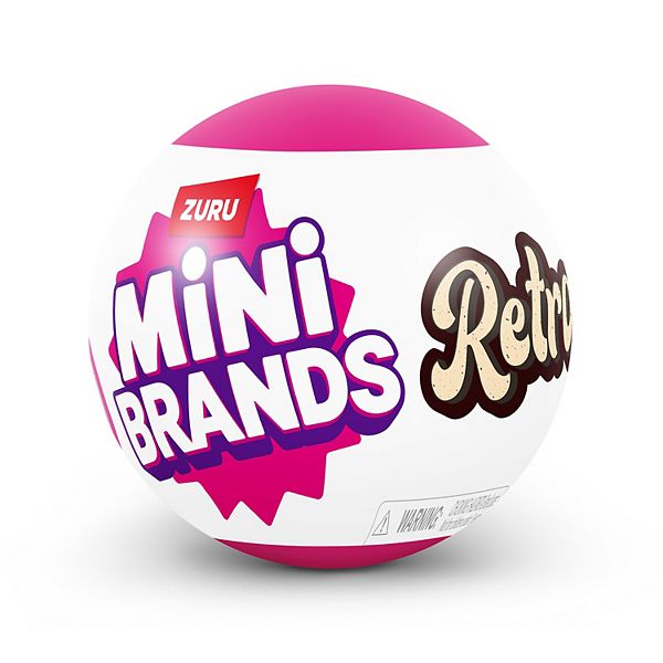 Mini Brands by ZURU Retro Capsule Surprise Items Styles May Vary