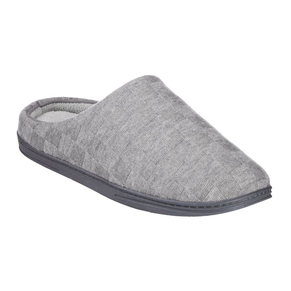 isotoner Gel Infused Memory Foam Sweater Knit Check Maxwell Men's Clog ...
