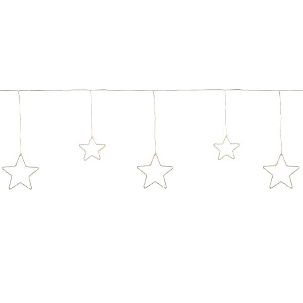 Northlight 4-ft. LED Lighted Stars Christmas Garland with Warm White Lights