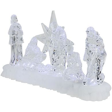 Northlight 12.25-in. LED Nativity Scene Acrylic Christmas Decoration