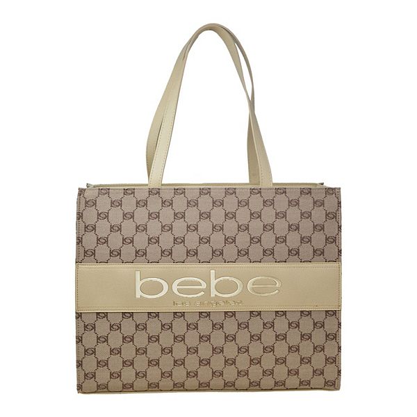 bebe Serena Large Jacquard Tote Bag
