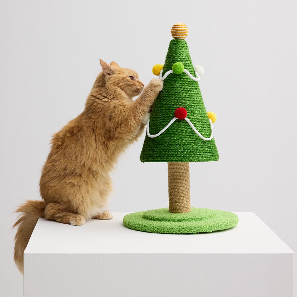 Meow Christmas Tree Cat Scratcher