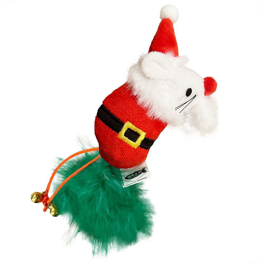 Meow Santa Mouse Catnip Toy