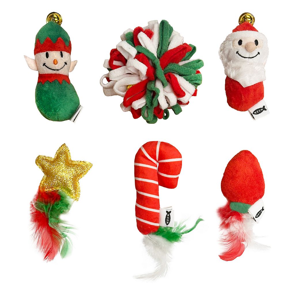Meow Christmas 6 pc Cat Toy Set