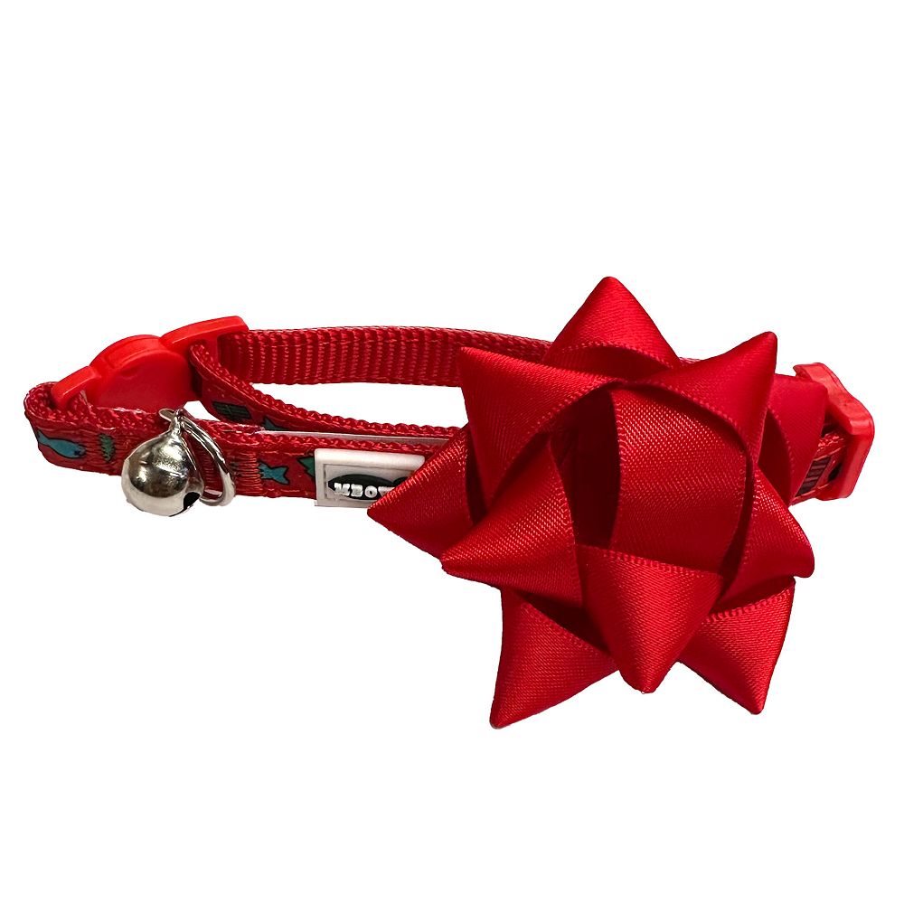 Meow Puff Bow Cat Collar
