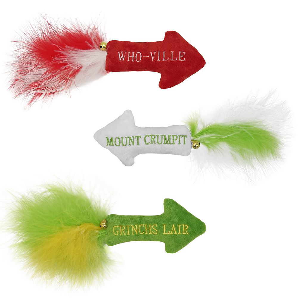 Meow Grinch Arrow Cat Toys 3-pk.
