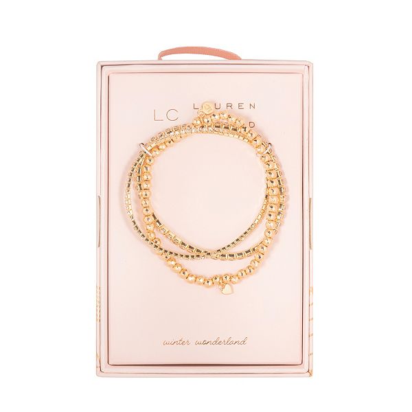 LC Lauren Conrad Multi Beaded Bracelet Duo Set