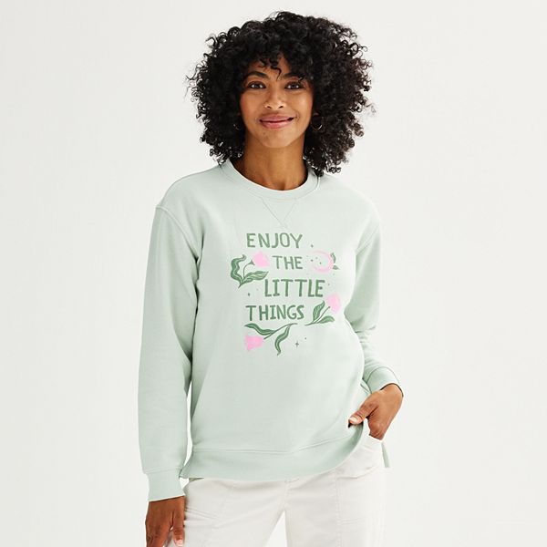 Women's Enjoy The Little Things Graphic Pullover