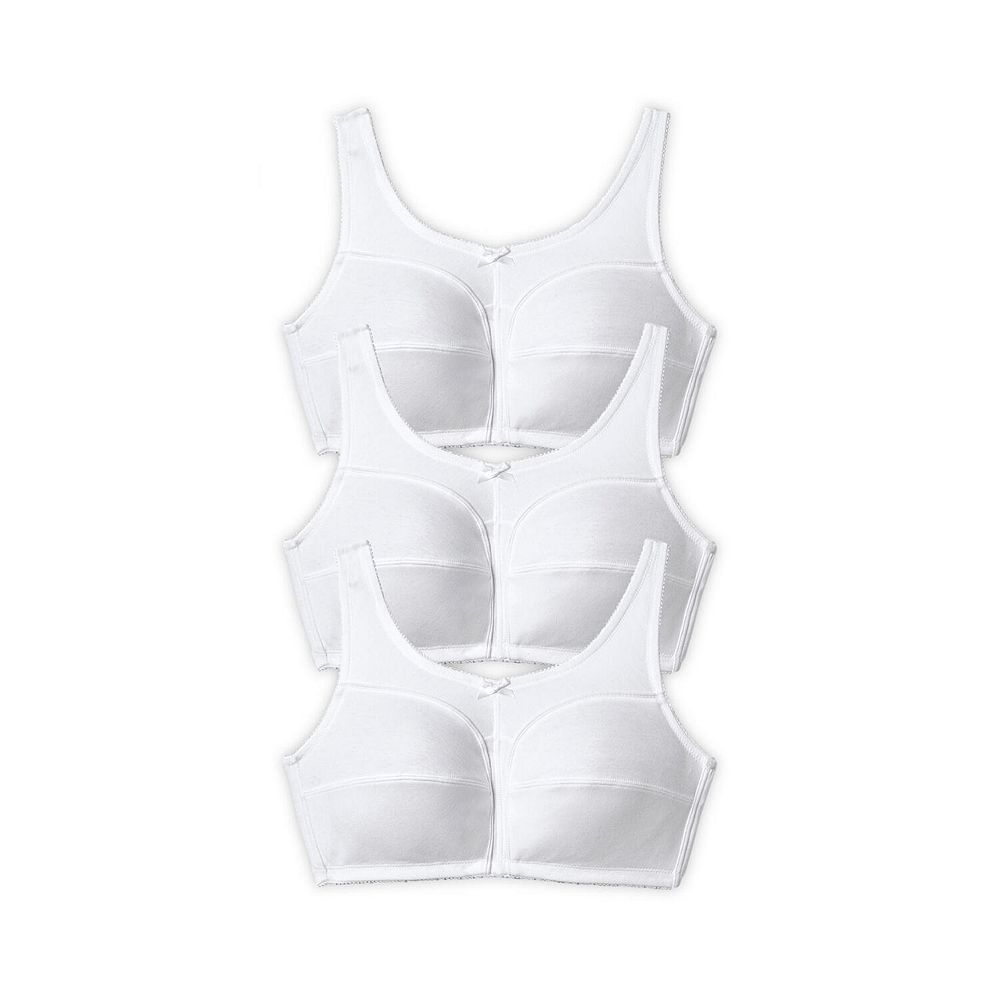 Comfort Choice Women's Plus Size 3-pack Cotton Wireless Bra