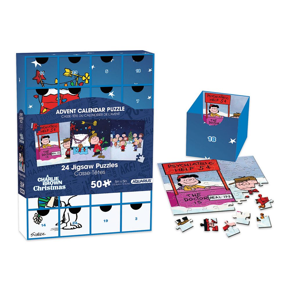 NMR A Charlie Brown Christmas 24 Jigsaw Puzzles Advent Calendar