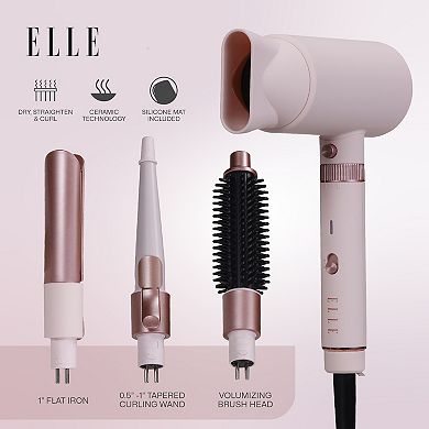ELLE 4-in-1 Interchangeable Hair Blower and Styler