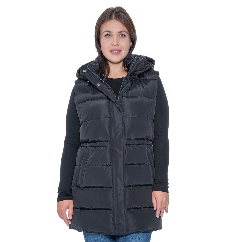 Plus Size Sebby Collection Puffer Vest
