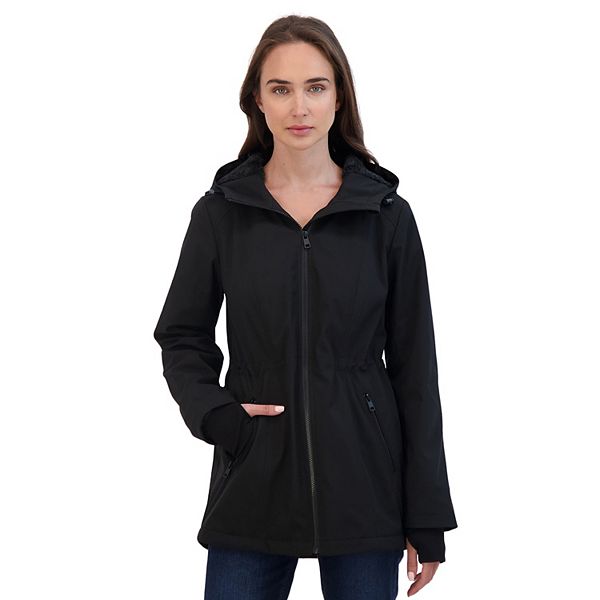 Women's Sebby Collection Sport Cozy Lined Softshell Anorak Jacket