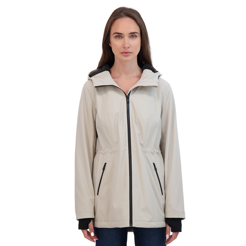Women's Sebby Collection Sport Cozy Lined Softshell Anorak Jacket