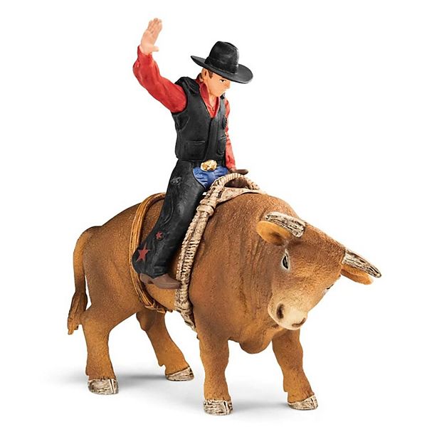 Schleich Farm World: Cowboy With Bull Rodeo Figure Playset
