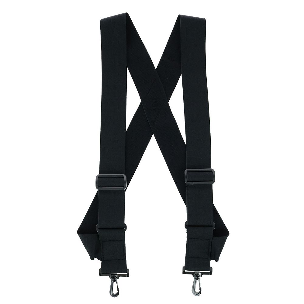 Elastic Tsa Compliant Side Clip Suspenders With Swivel Hook Ends