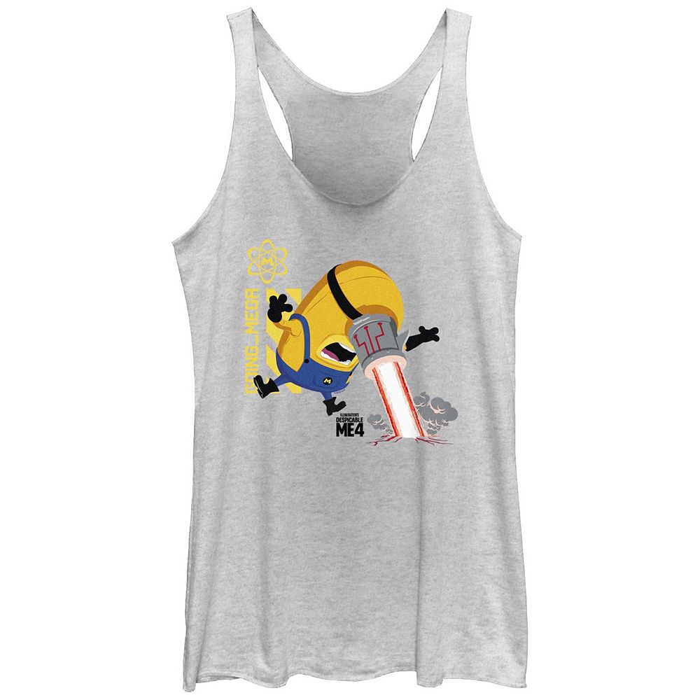 Juniors' Despicable Me 4 Minions Going Mega Racerback Tank Top