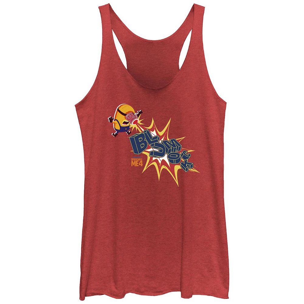 Juniors' Despicable Me 4 Minions Blumock Racerback Tank Top