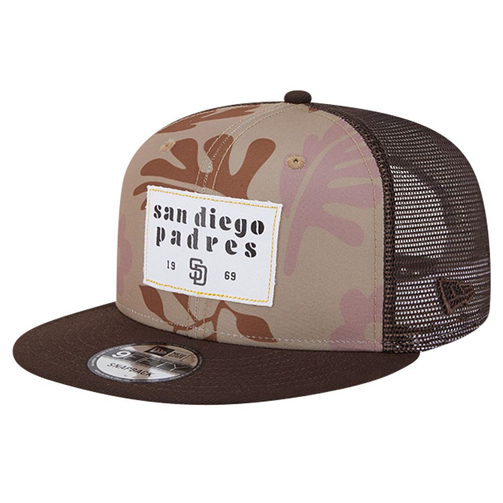 Men's New Era Brown San Diego Padres Bikini Bottom Trucker 9FIFTY ...