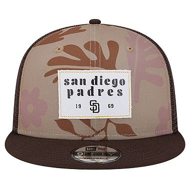 Men's New Era Brown San Diego Padres Bikini Bottom Trucker 9FIFTY ...