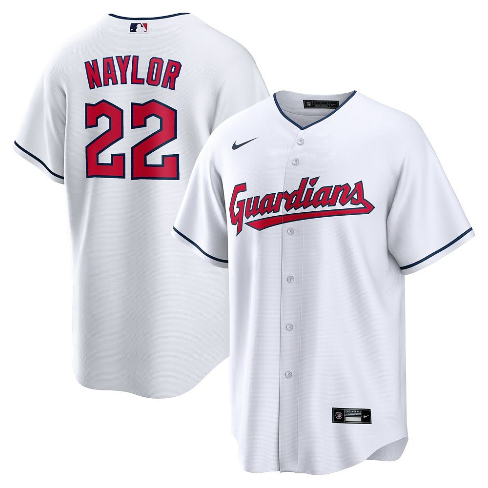 Men's Nike Josh Naylor White Cleveland Guardians Home Replica Jersey