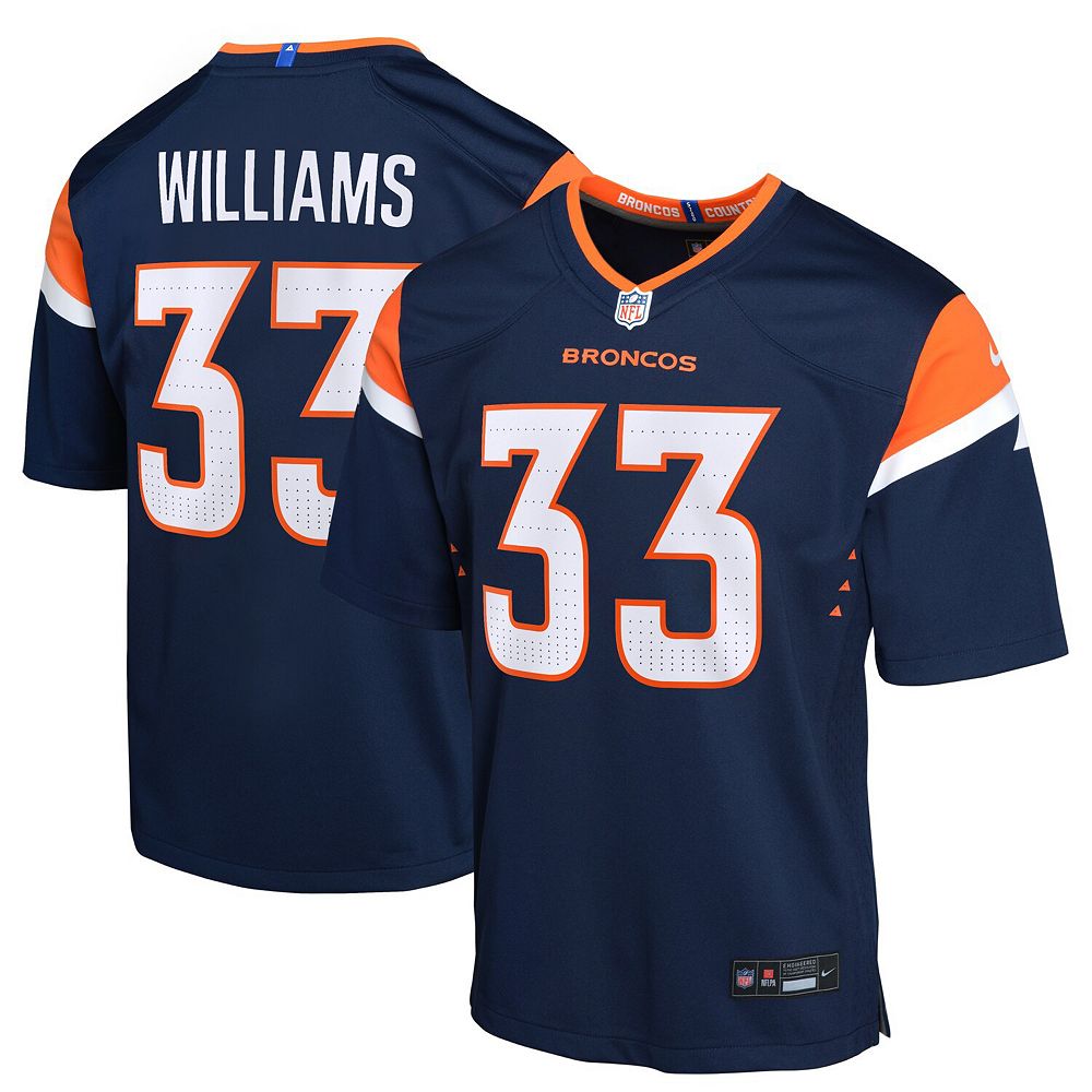 Youth Nike Javonte Williams Navy Denver Broncos Mile High Collection ...