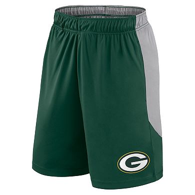 Men's Fanatics Green/Gray Green Bay Packers Go Hard Shorts
