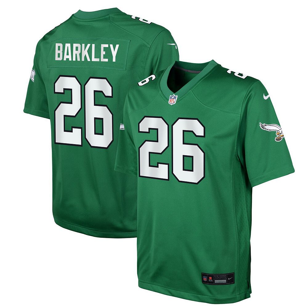 Youth Nike Saquon Barkley Kelly Green Philadelphia Eagles Alternate ...