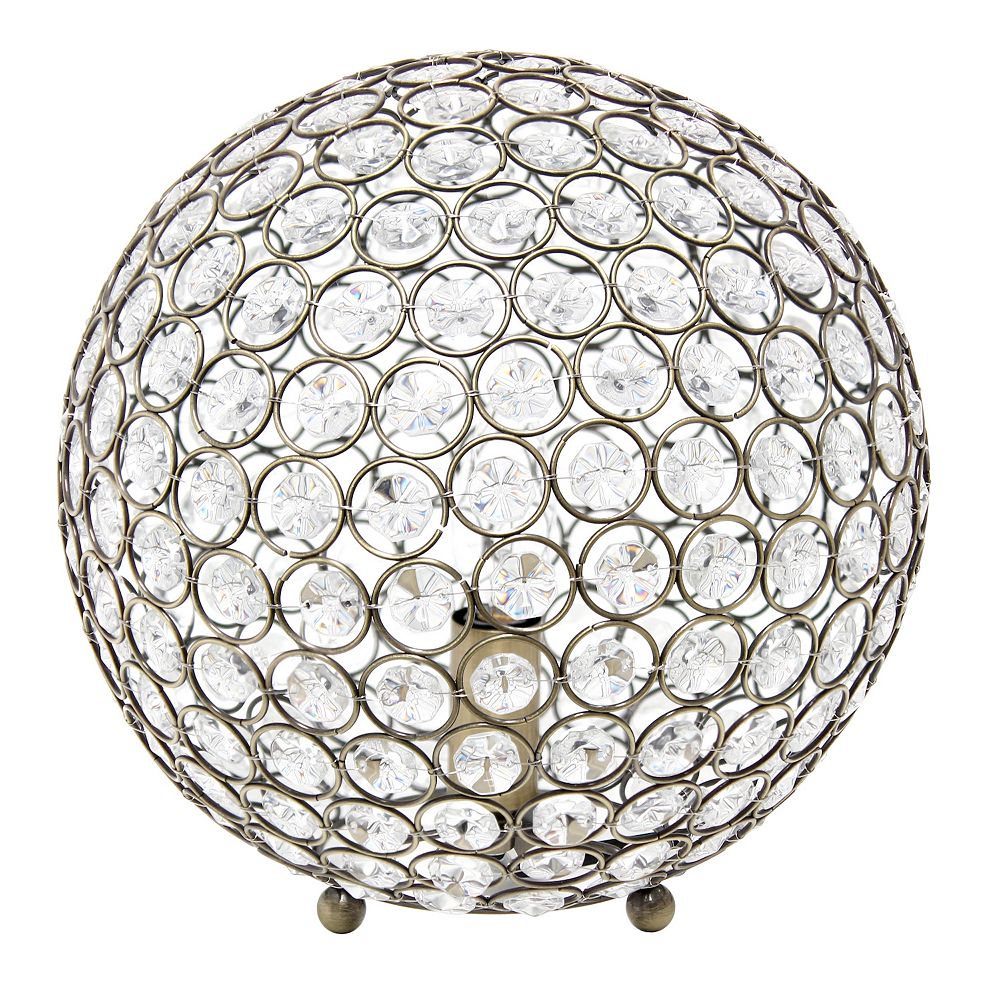 Lalia Home 10" Elipse Medium Contemporary Orb Table Lamp