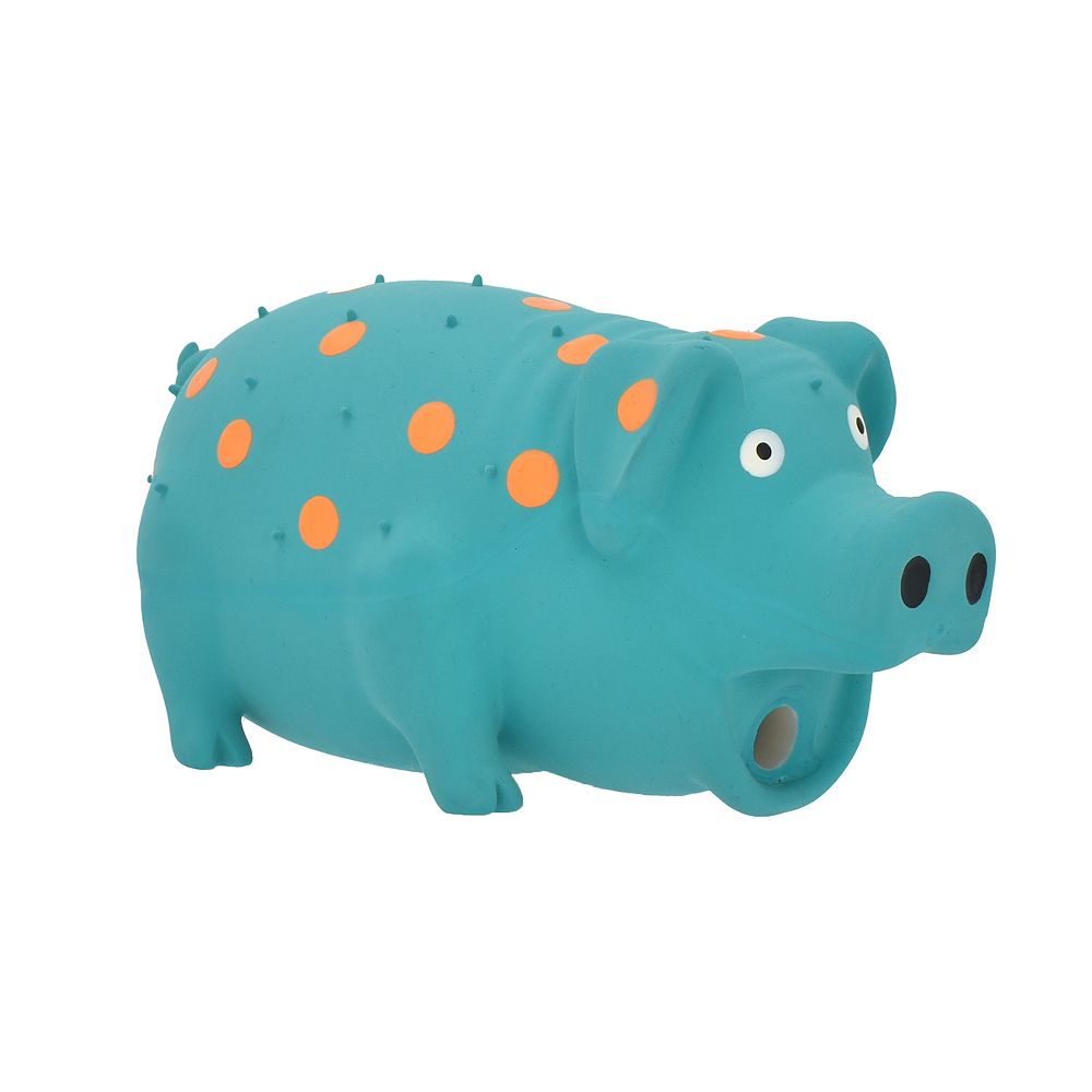 Multipet Globlet Pink Polka Dot Pig Dog Toy