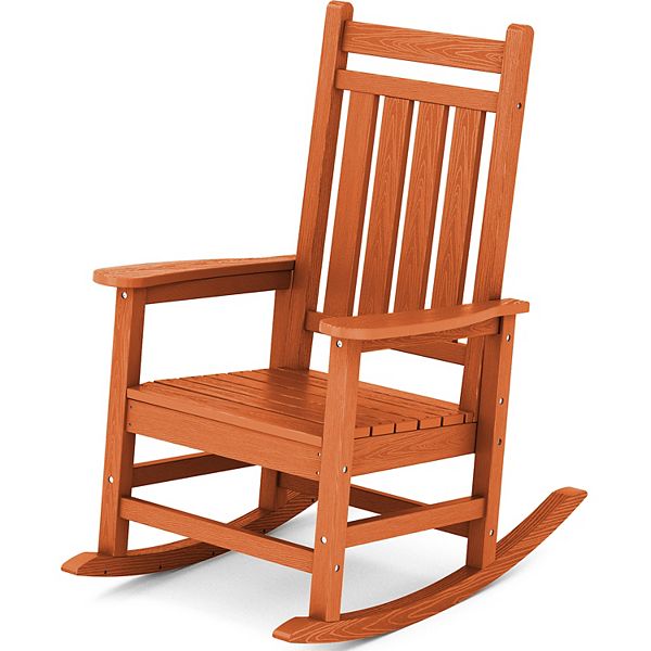 Modern High-back Patio Rocking Chair