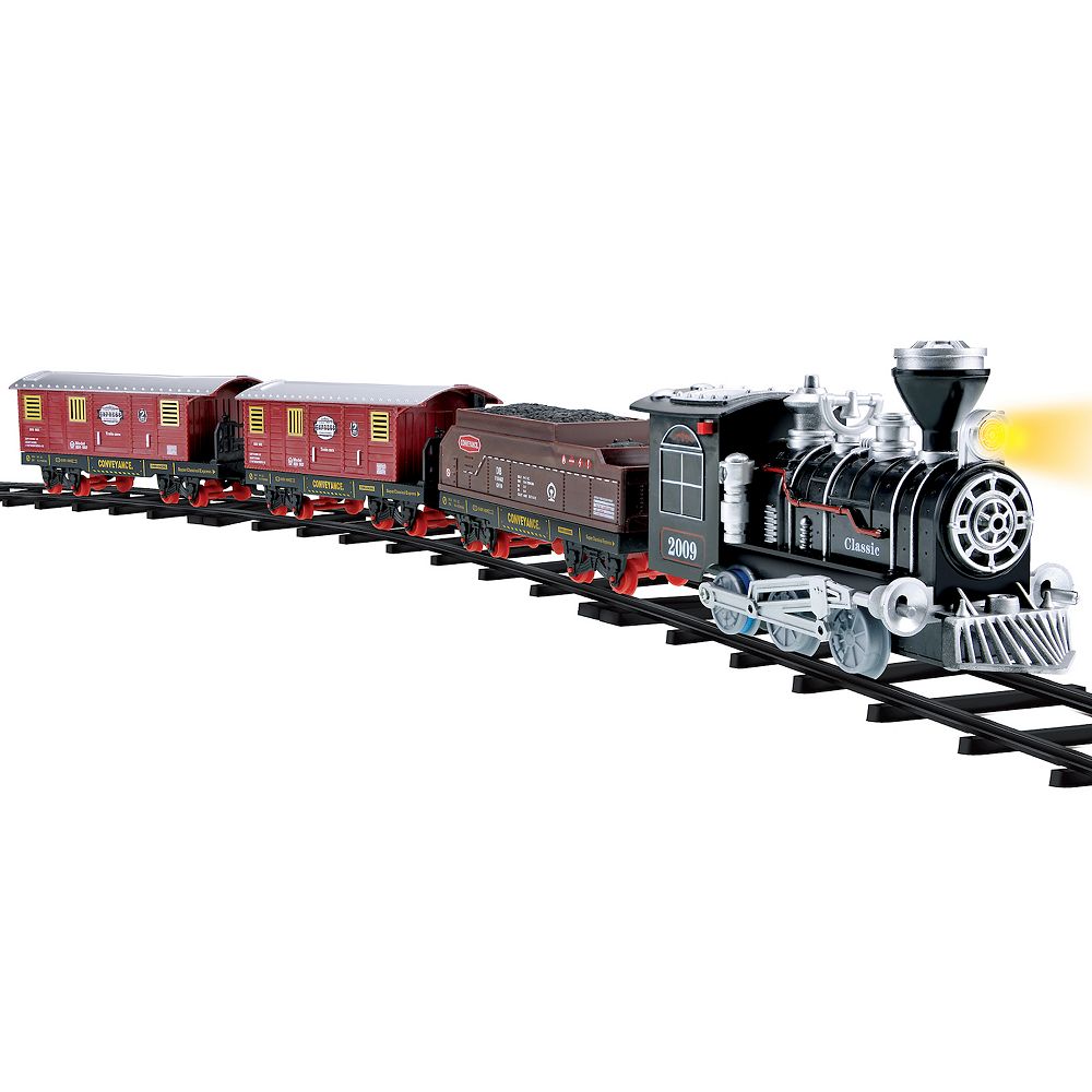 Collections Etc Lights And Sounds Classic Locomotive Toy Train Set