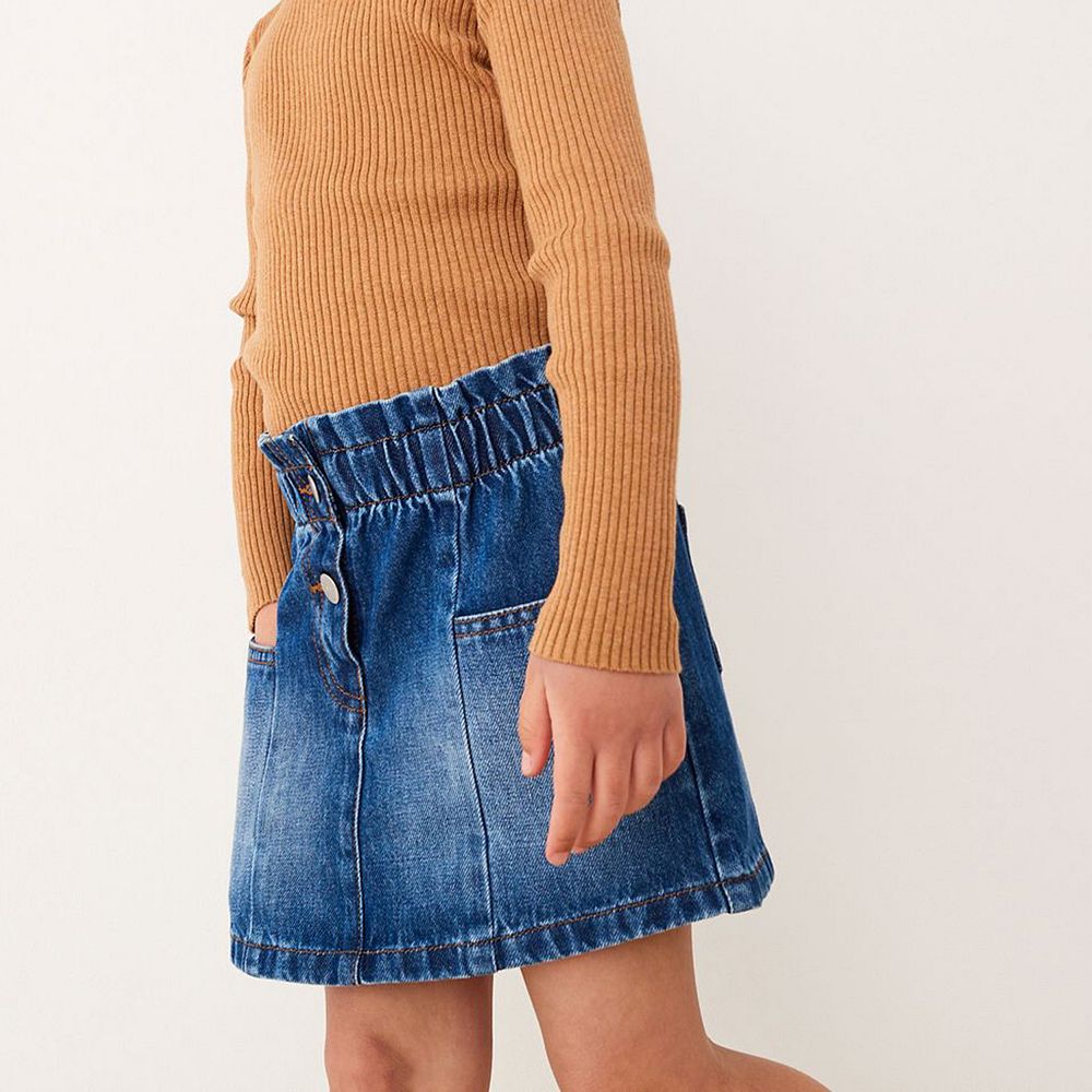 Girls 4-12 NEXT Ruffle Waist Denim Skirt