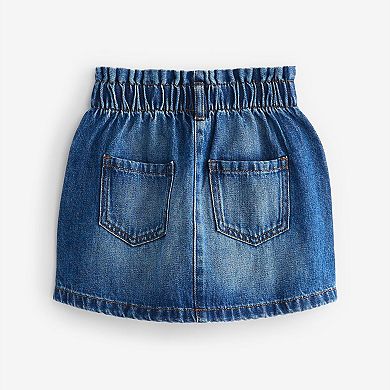 Girls 4-12 NEXT Ruffle Waist Denim Skirt