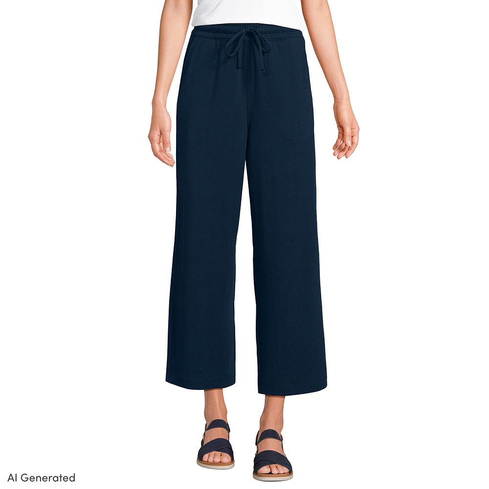 Women's Lands' End Sport Knit Cropped Pants