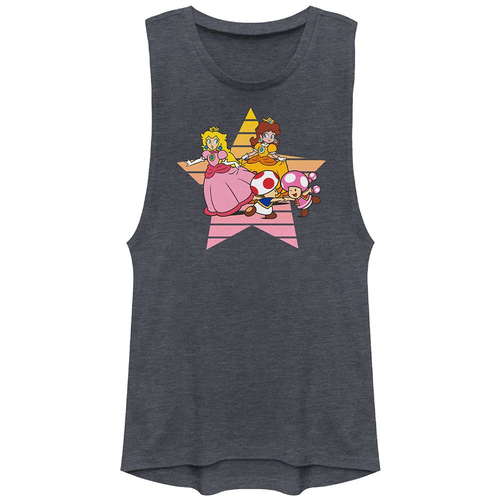 Juniors' Nintendo Super Mario Bros Princess Peach And Friends Graphic ...