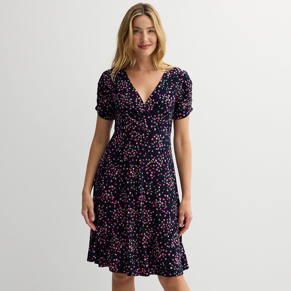 Women's Harper Rose Short Sleeve Surplice Dress