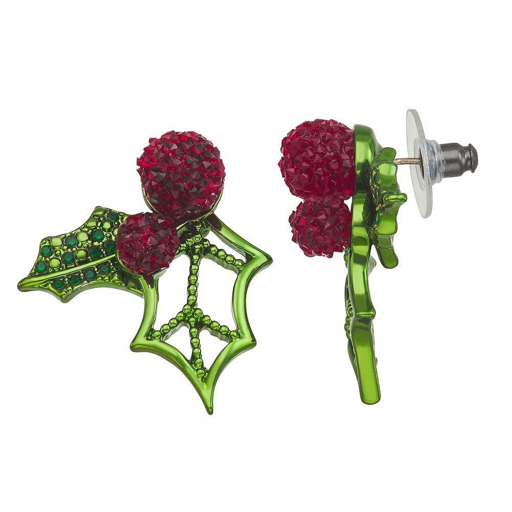 Simply Vera Vera Wang Copper Tone Mistletoe Stud Earrings