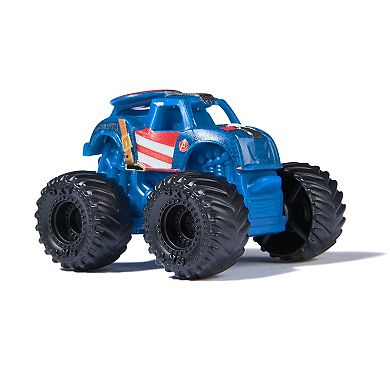 Monster Jam Marvel Mini Monster Truck 3-Pack 1:87 Scale Thor, Captain ...