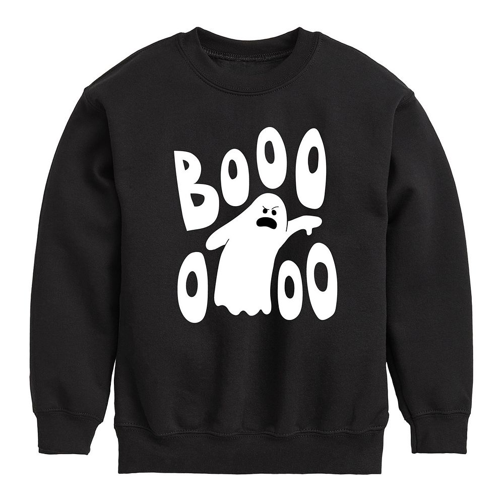 Boys 8-20 Boo Thumbs Down Ghost Crew Fleece Sweatshirt