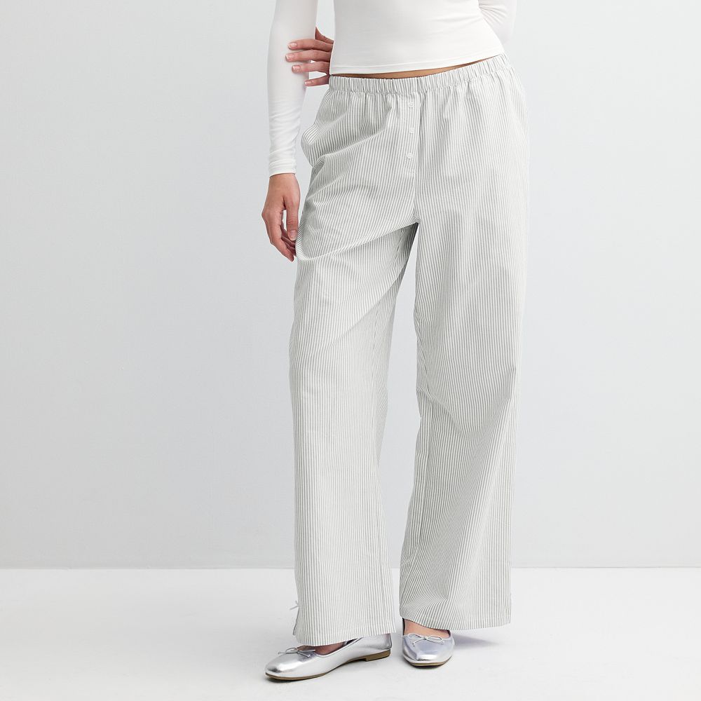 Juniors' Threads of Luxx Striped Boxer Pants
