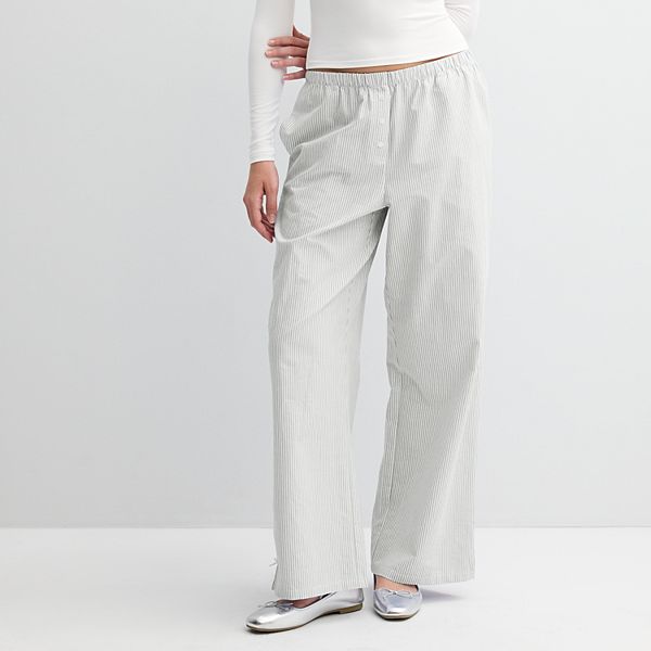 Juniors' Threads of Luxx Striped Boxer Pants