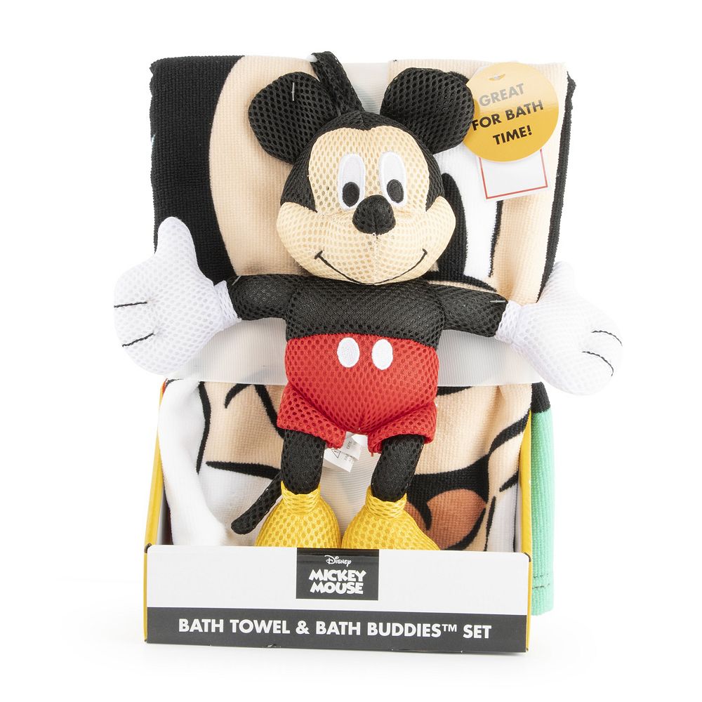 Disney's Mickey Mouse Bath Towel & Bath Buddy Set