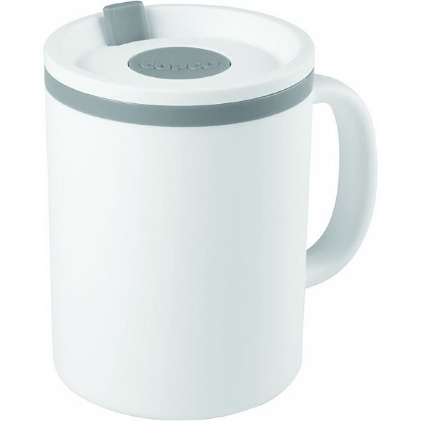 Copco Iconic Double Wall Insulated Travel Desk Mug With Lid Handle, 16 ...