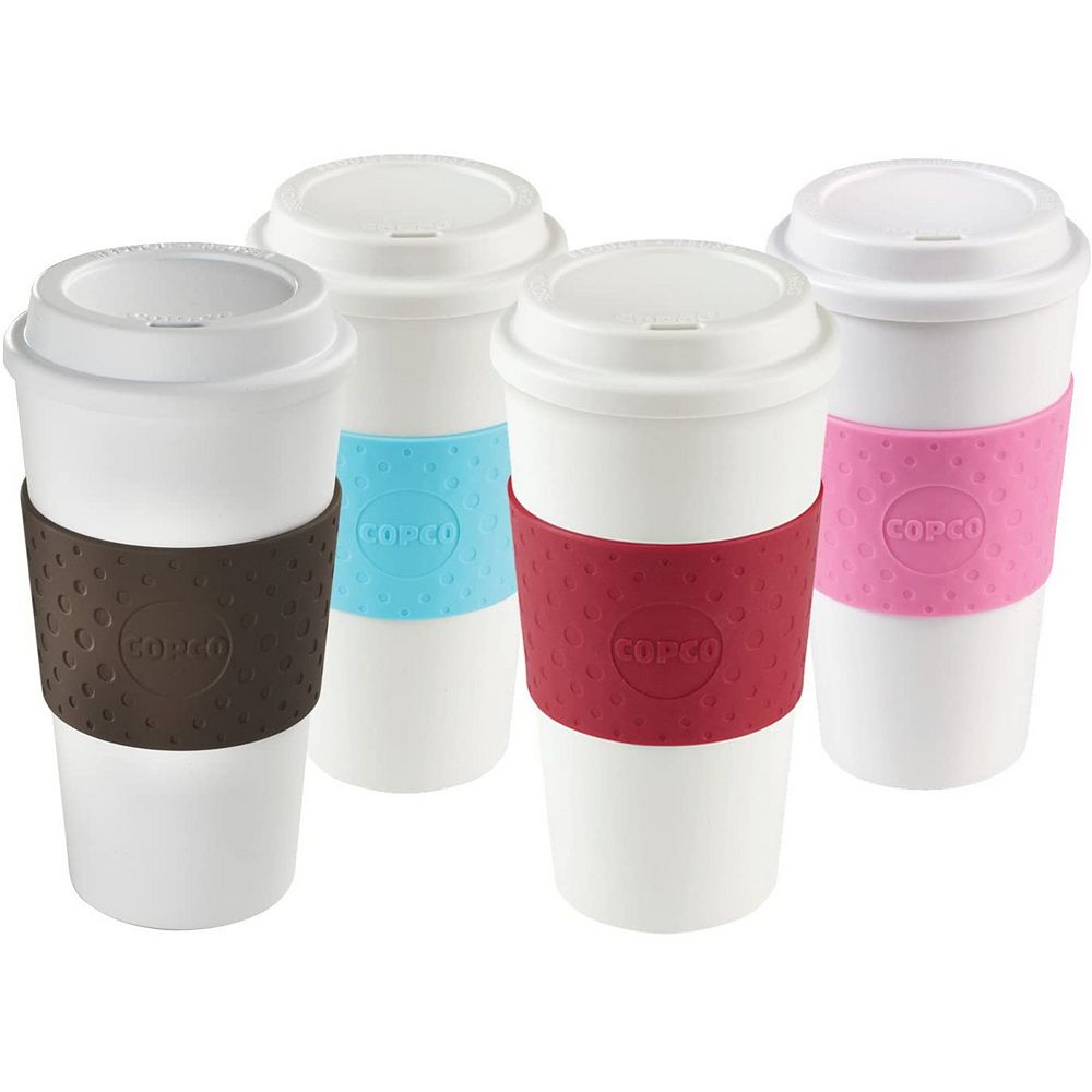 Copco Acadia 16 Oz. Double Walled Insulated Travel Mug With Lid, 4-pack ...