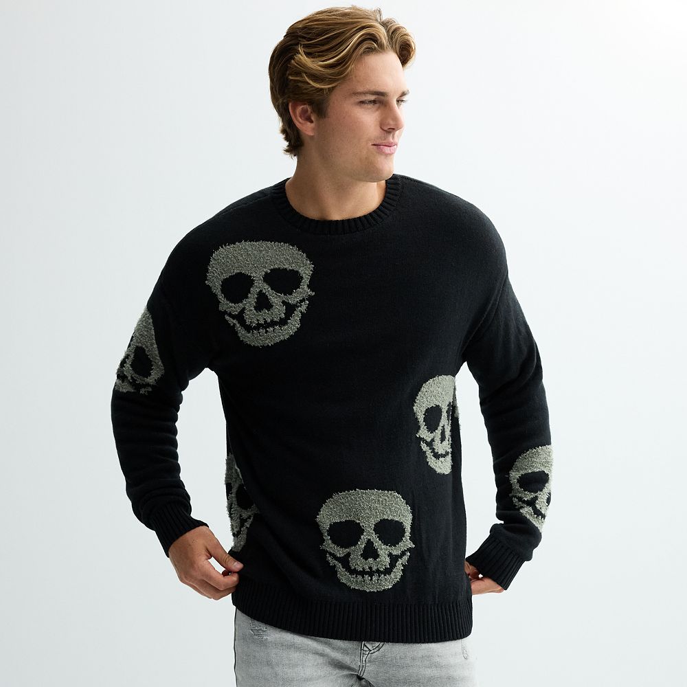 Men's Retrofit Knit Skull Sweater